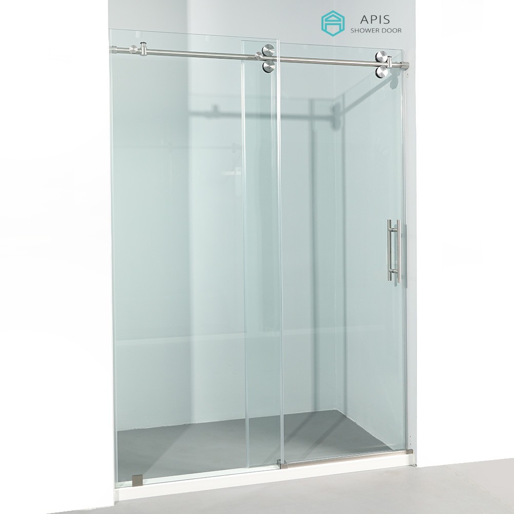 AS-2960 Tempered Frameless Sliding Shower Door - APIS Shower