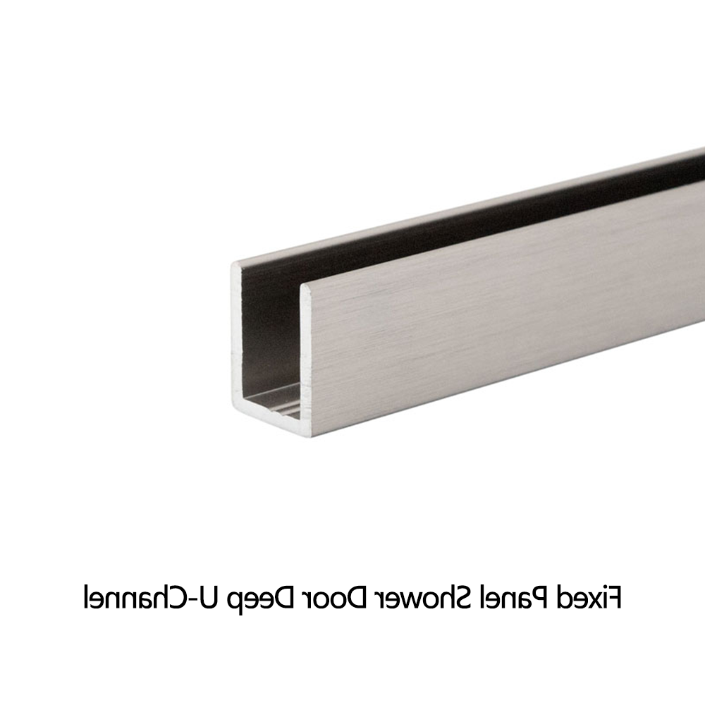 Fixed Panel Shower Door Deep U-Channel - APIS Shower