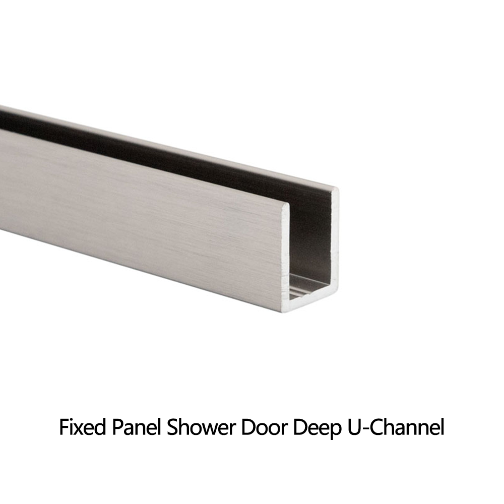 Fixed Panel Shower Door Deep U-Channel - APIS Shower